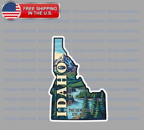 Idaho State Bumper Vinyl Decal Sticker Souvenir Travel CC | eBay