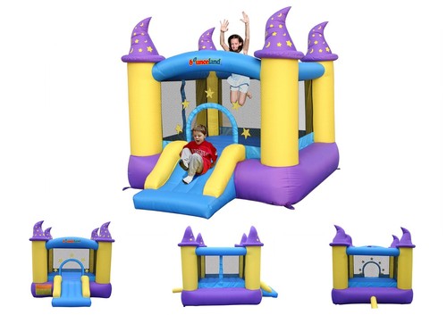 Wizard Inflatable Bounce House Bouncer, Spacious Bouncing Area with Fun ...