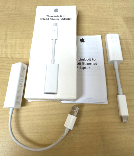 Apple Thunderbolt A1433 and Apple USB A1277 To Gigabit Ethernet Adapter ...