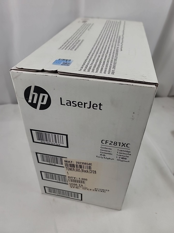 HP 81X CF281X CF281XC LaserJet High Yield M605/M606/MFP M630 QTY Sealed ...