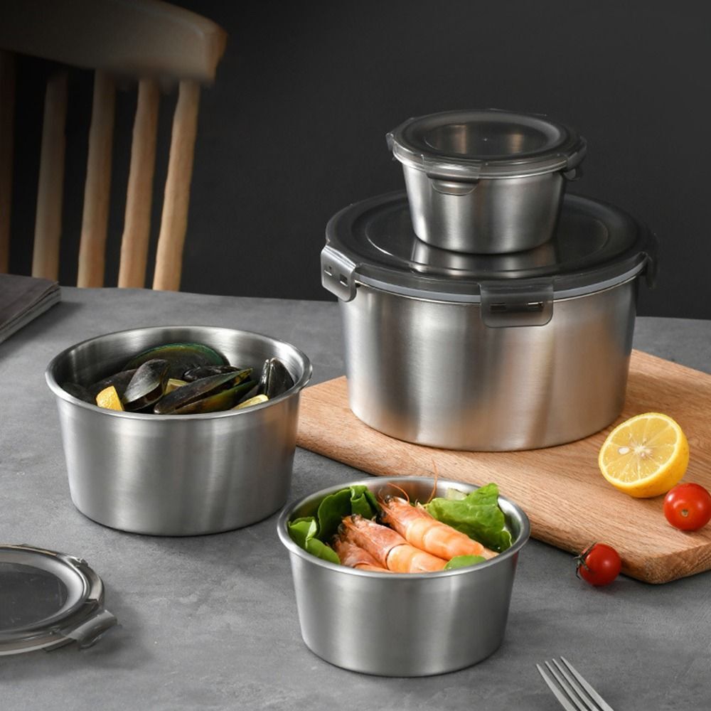 1Pcs with Lid Food Storage Box Refrigerator Frozen Crisper Kitchen ...