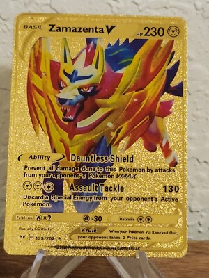 Zamazenta V 139/202 Secret - MNT condition 230HP 2020 Gold Foil | eBay
