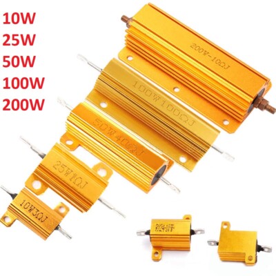 Aluminium Clad Power Resistors 10W, 25W, 50W, 100W, 200W - Full Range ...