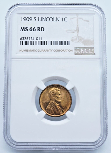 1909-S Lincoln Wheat 1c Cent NGC MS 66 RD - C1520 - .705 | eBay