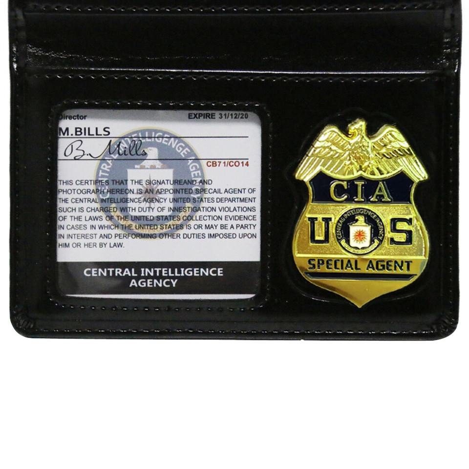 Supernatural Dean CIA Badge Card Holder C.I.A Wallet ID Card Prop Fun ...