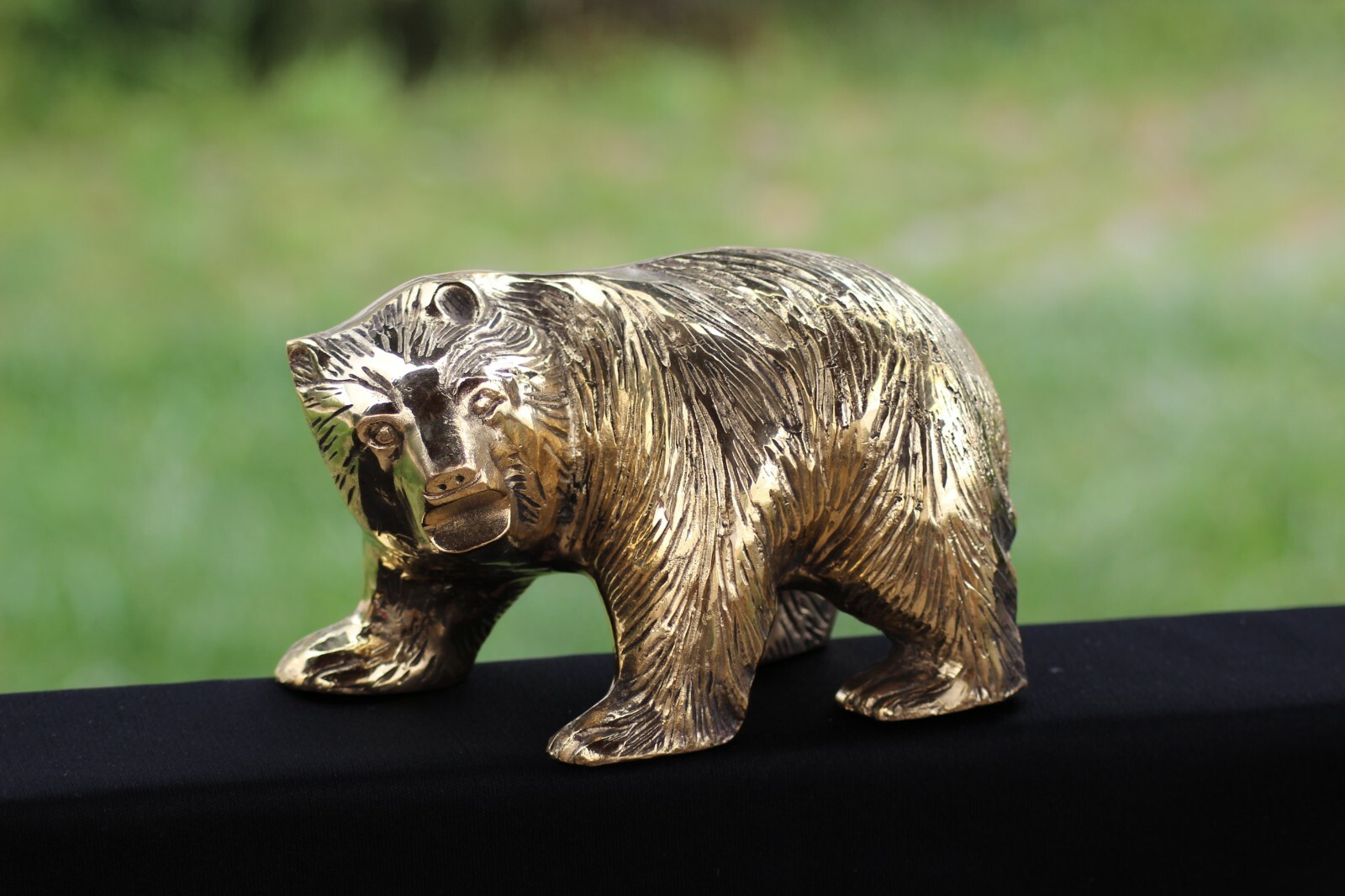 Golden Bear Sculpture, Vintage Bear Decor, Bear Bros Woodworks, Bear ...