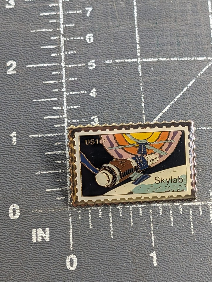VTG NASA Skylab American Space Station USPS US 10 Cent Stamp Pin JG&A Aerospace | eBay UK