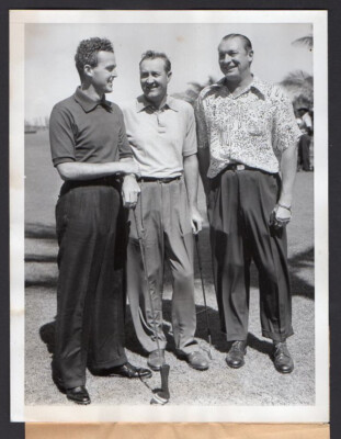 pro golfer HERMAN KEISER at 1948 SEMINOLE GOLF CLUB TOURNAMENT Florida ...