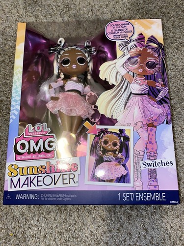 LOL SURPRISE Sunshine Makeover SWITCHES Color Change Fashion Doll OMG ...