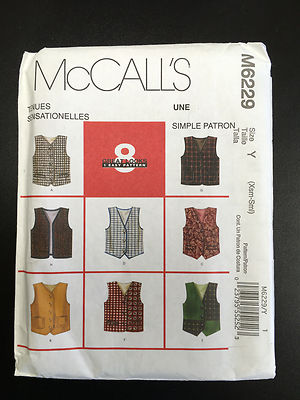 McCall's #6229 Children's, Boys & Girls Lined Vests - Size XS-S | eBay