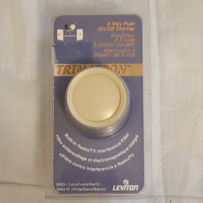 New old stock trimatron 3 way push on/ off dimmer . No 6683, 600w ...