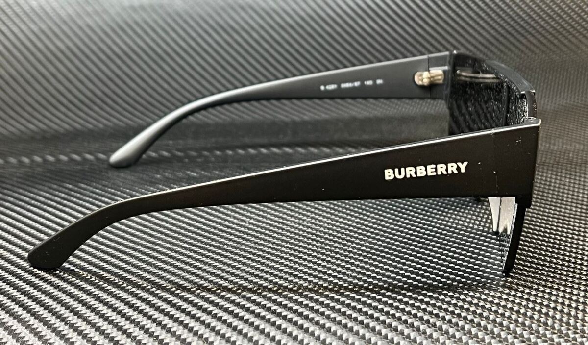 BURBERRY BE4291 346487 Matte Black Grey Rectangle Men's BURBERRY BE4291 346487 Matte Black Grey Rectangle Men's