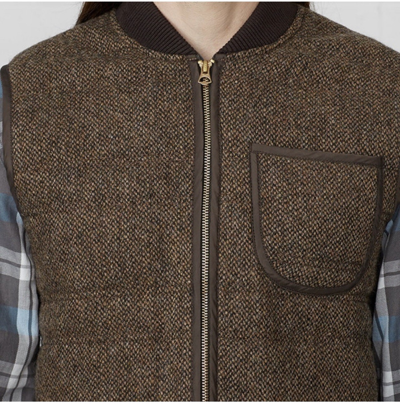 Ralph Lauren XXL Tweed Vest Jacket Military Brown Gents Camo Preppy ...