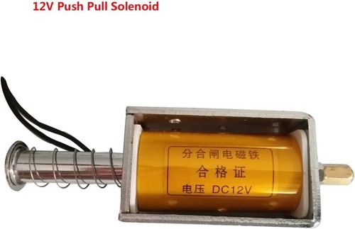 Long-Stroke Large Solenoid Electromagnetic Push-Pull Actuator 35mm 12V ...