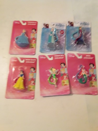 Disney Princess Lot Of 6 Key Chains Bag Clips Keychains New In Package ...