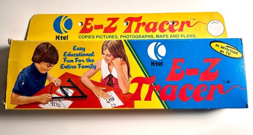 1974 Ktel EZ E-Z Tracer in Original Box Art Drawing Tool Toy | eBay