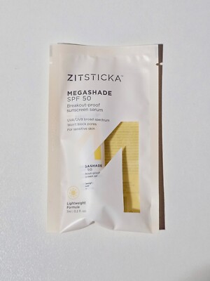ZitSticka MEGASHADE SPF 50 Breakout-proof Sunscreen Serum 7ml | eBay