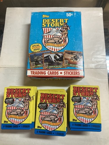 2 boxes 1991 Topps desert storm series 1, victory series 72 Packs (no ...