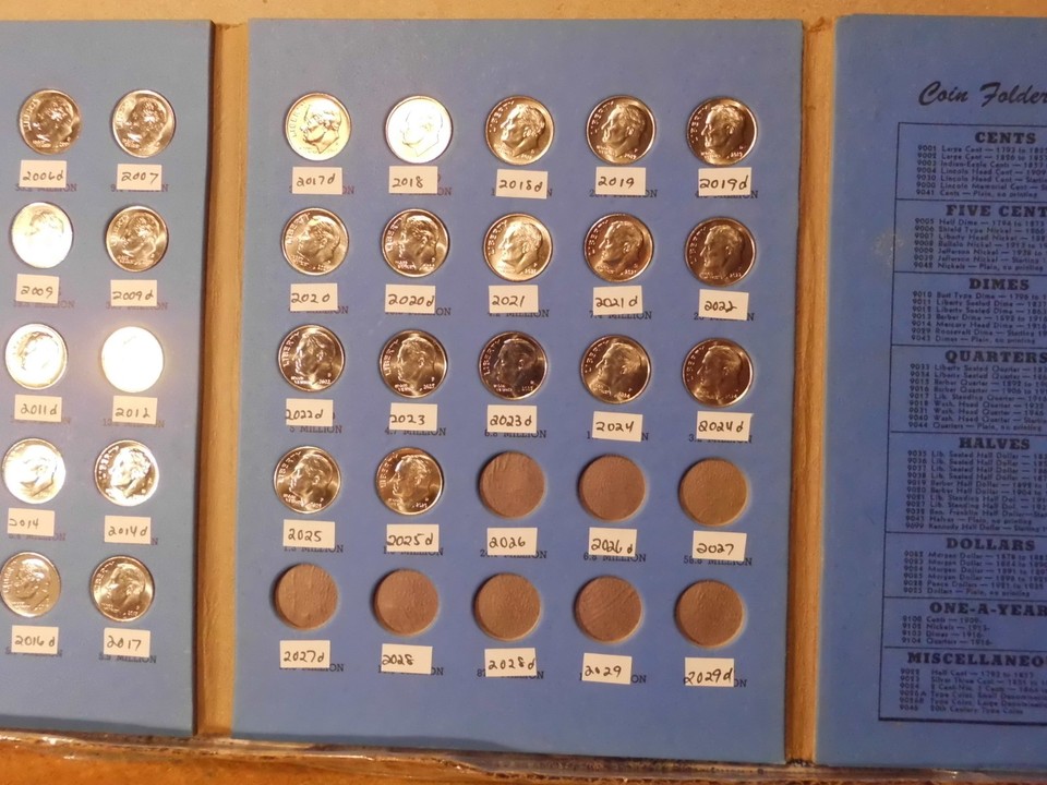ROOSEVELT DIME COMPLETE 2005 - 2025 P&D SET (ALL UNC. COINS) #AOC315 | eBay