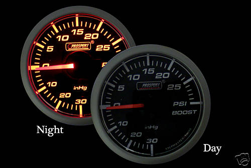 45mm Electric Boost Gauge Amber display with Stepper Motor movement ...