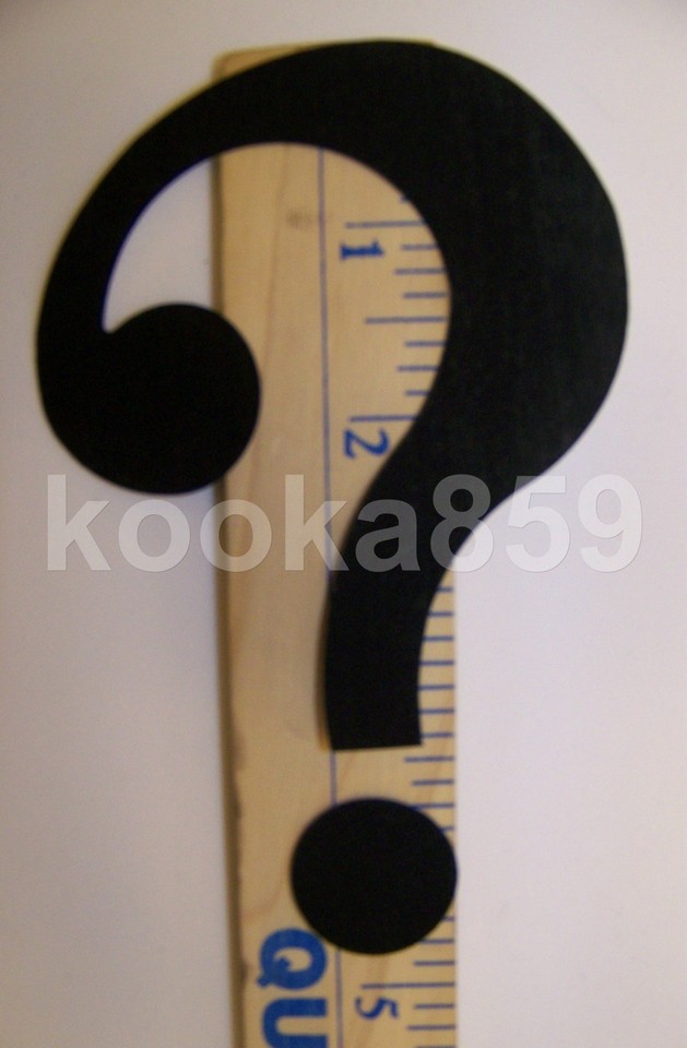 RIDDLER Costume QUESTION MARK SYMBOL Multi Size patches Batman Joker ...