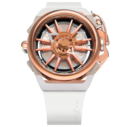 MAZZUCATO RIM 11-WHCG5 Reversible RIM White Rose Gold Chronograph Men's ...