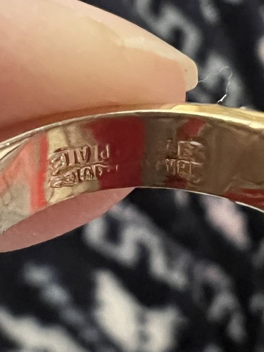 gold Plated vintage mens ring Size 6.25 Sign Inside Ring | eBay
