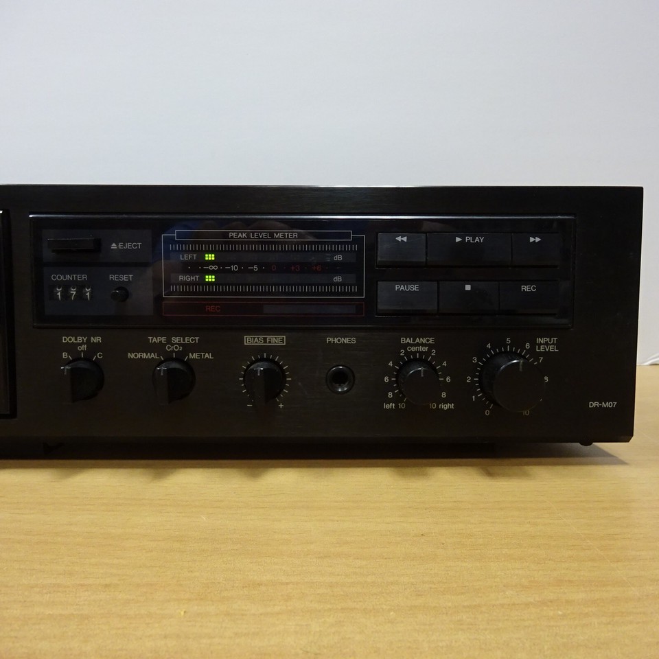 DENON DR M07 Stereo CASSETTE PLAYER HIFI in black finish for repair ...