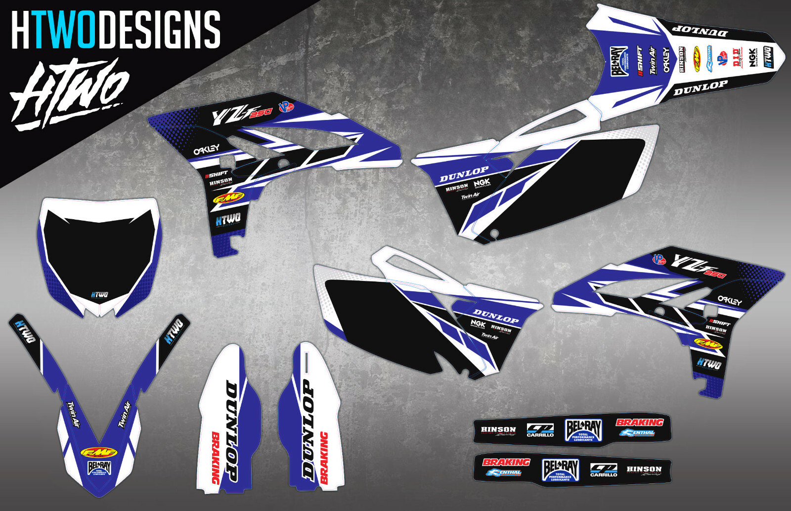 YZ250F GRAPHIC KIT STICKERS YZF250 YZ 250 F GRAPHICS 2010-2013 DECALS ...
