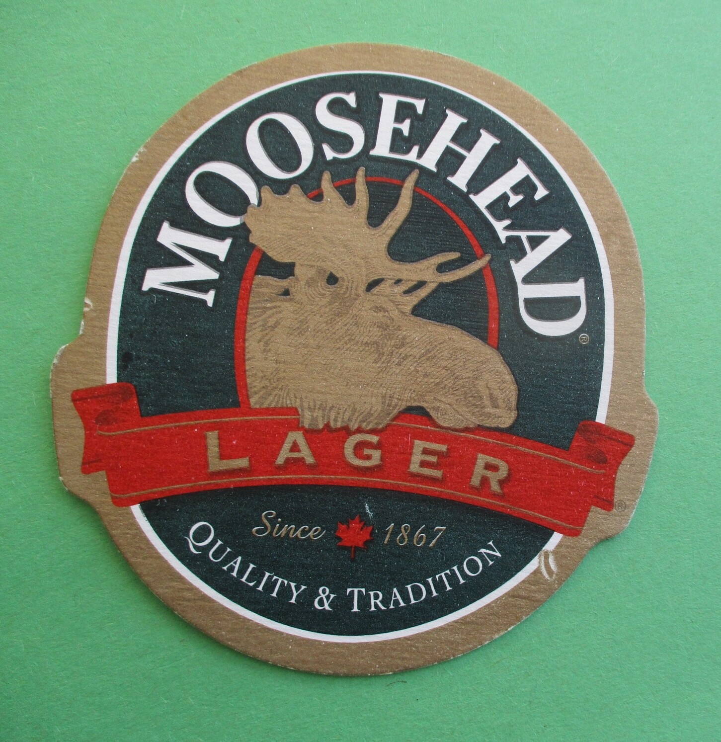 Moosehead Canadian Lager Since 1867 New Brunswick Canada Coaster / Beer ...