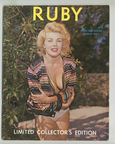 Ruby V1#1 Bettie Page, Virginia Rogers 1950 Delilah 48pg Pinup Magazine | eBay