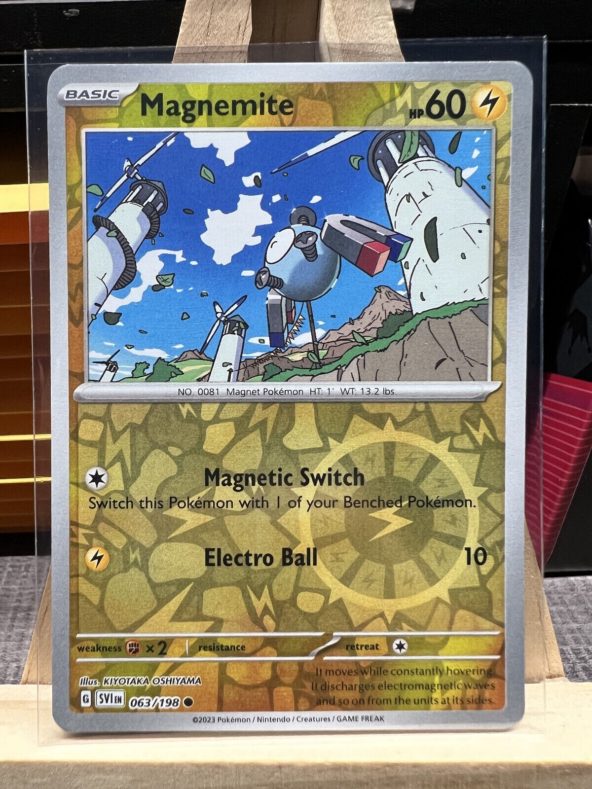 063/198 Magnemite Reverse Holo Common Scarlet and Violet Pokemon TCG | eBay