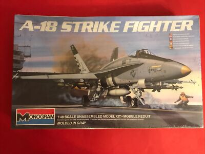 Monogram No. 5807, 1:48, A-18 Strike Fighter, Factory Sealed | eBay