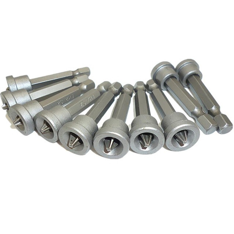 10Pcs Gypsum Board Drywall Ph2 Screwdriver Bit 50mm Bits To Locate ...