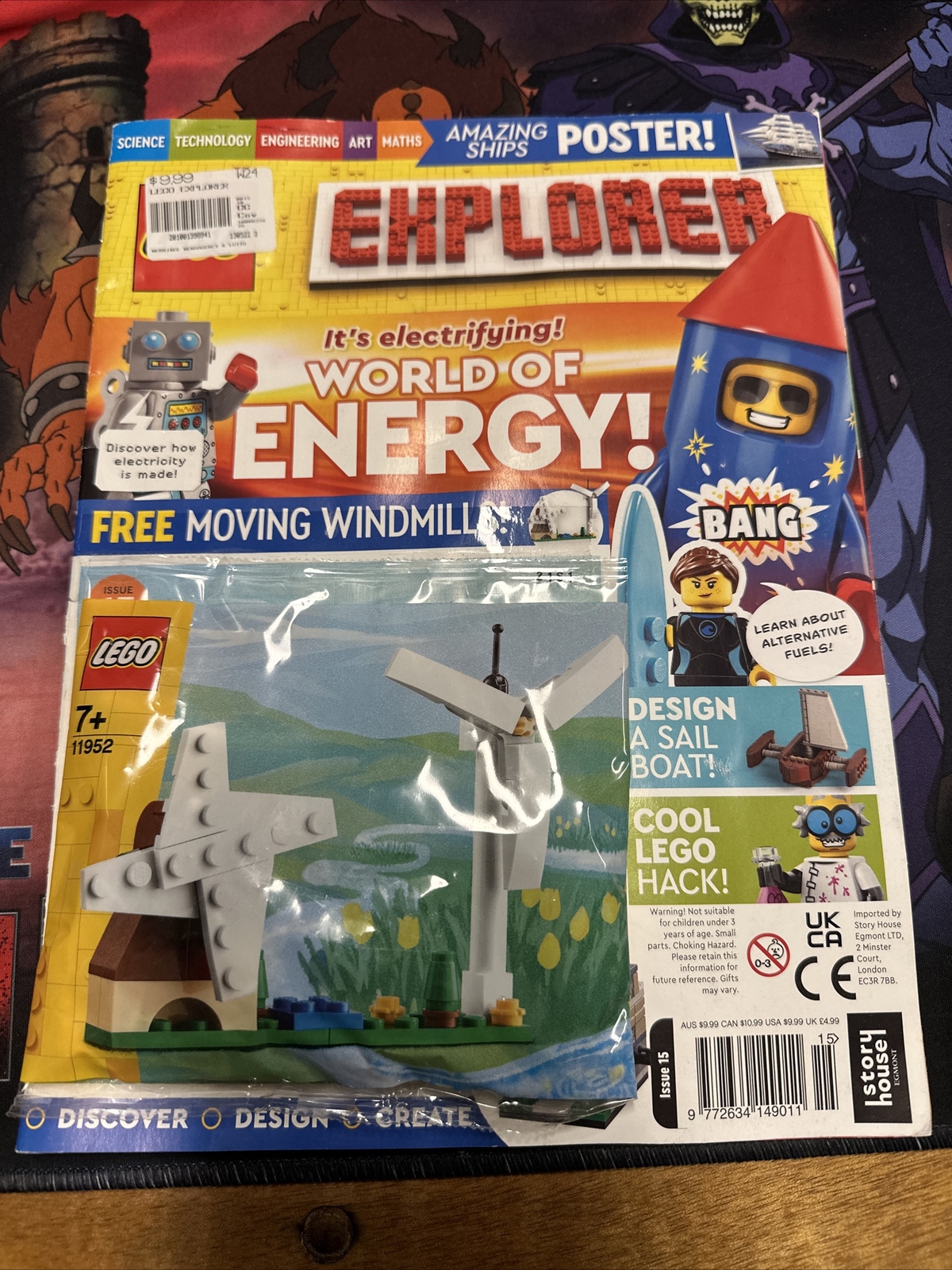 LEGO Explorer Magazine Issue 15 With LEGO Moving Windmills 11952 | eBay