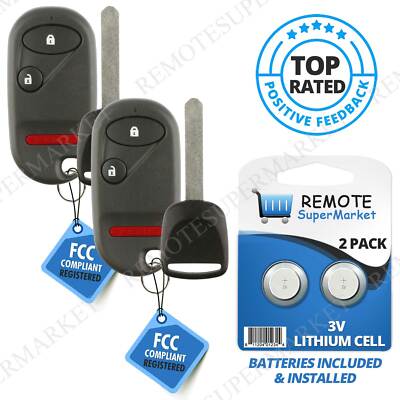 2 Replacement for 2006-2011 Honda Element Keyless Entry Remote Car Key ...