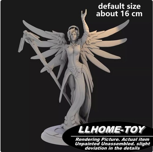 Game Character Angela Ziegler hands up Resin 3D Print GK Figure DIY ...