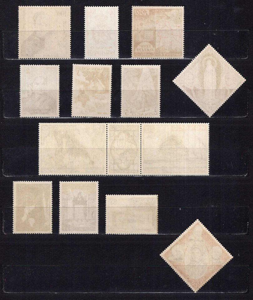 MONACO Année 1958 n°489 au n°502 : neuf ** 1er Choix , Scan Recto - Verso | eBay