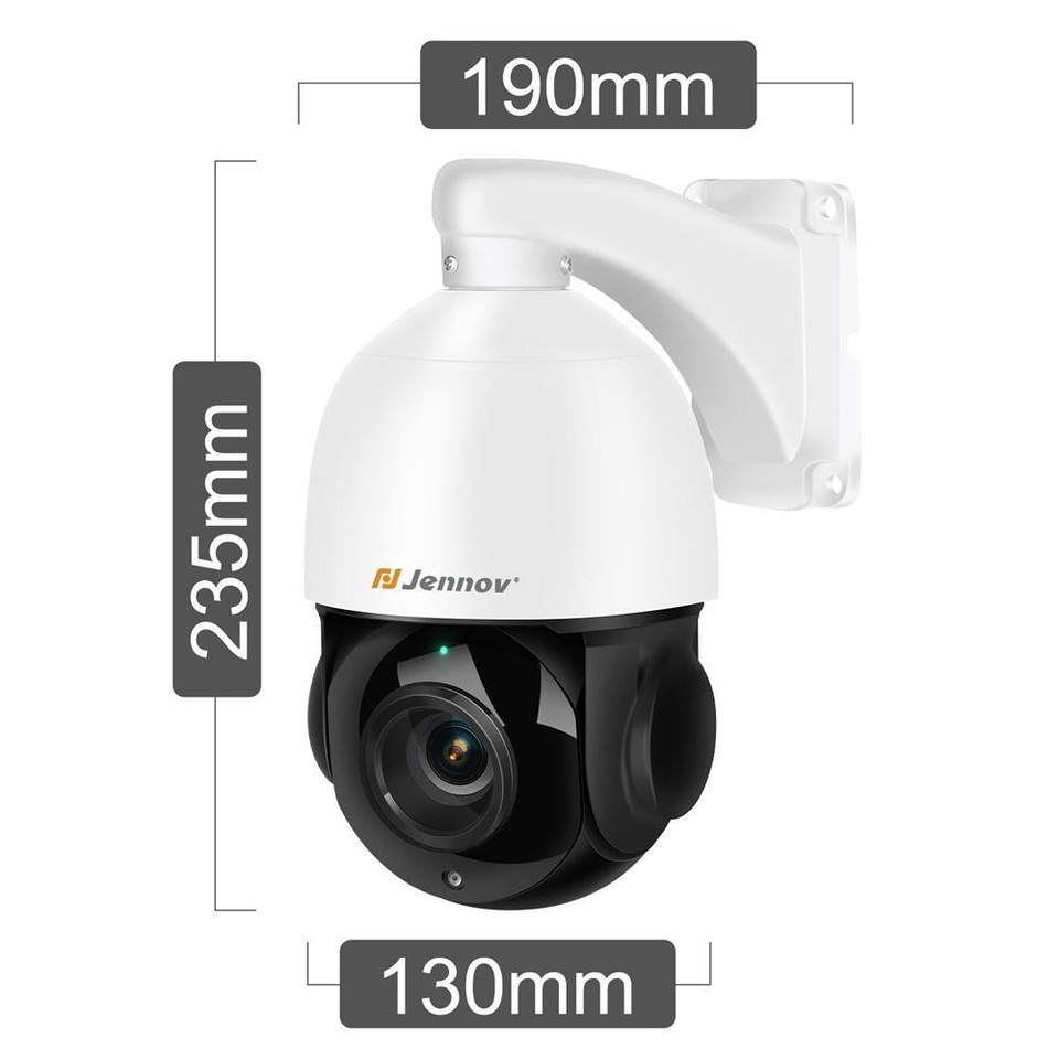 JENNOV 4K PTZ PoE Security Camera with 20X Optical Zoom 360° 328ft ...
