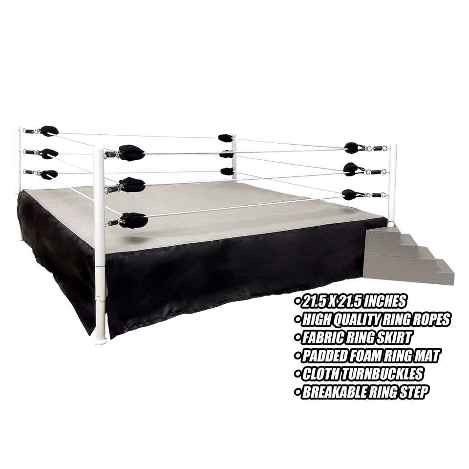 Ultimate Wrestling Ring Deluxe Set with Barricade, Ring & Commentators ...