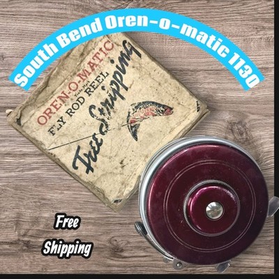 South Bend Pre-Owned W/Box Automatic Fly Fishing Reel Oren-O-Matic 1130 ...