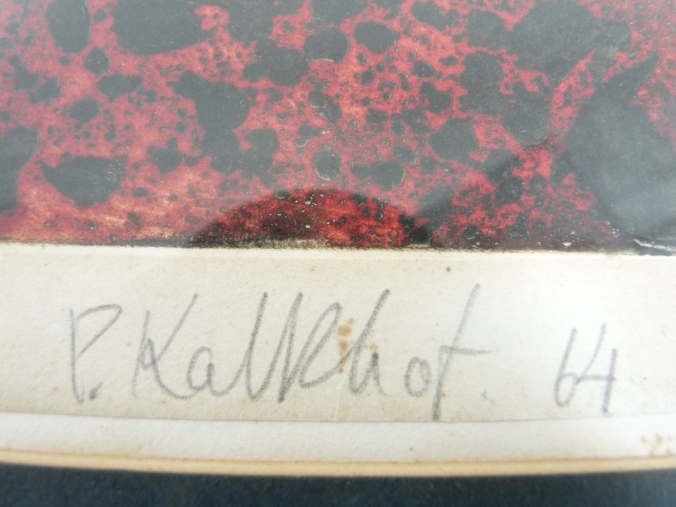 Unusual PETER KALKHOF 1964 Signed Proof - Abstract Design - Thames ...