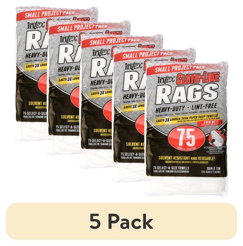 (5 pack) Cloth-Like Cleaning Rags, 75 Count | eBay