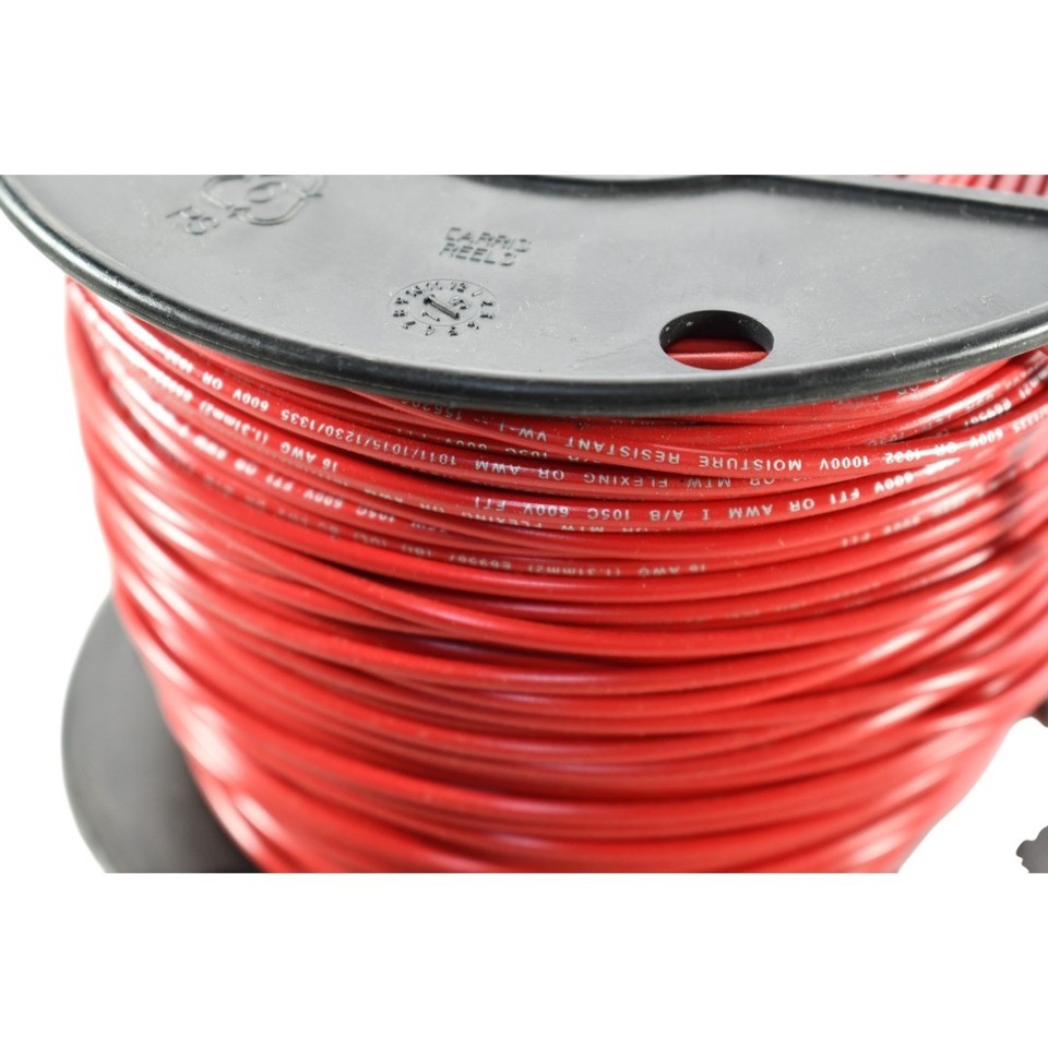 NEW Southwire 411020504 16 AWG MTW 500ft Dark Red Machine Tool Wire ...