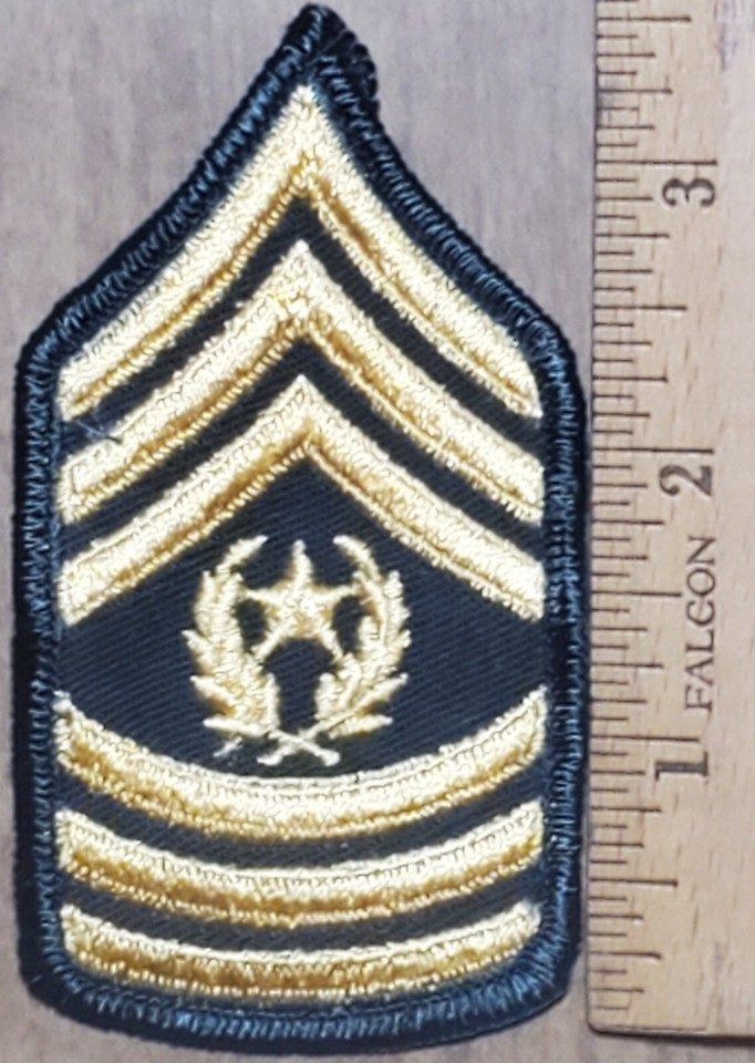 Pair (2) US Army Command Sergeant Major CSM Rank Insignia Patch Dress ...