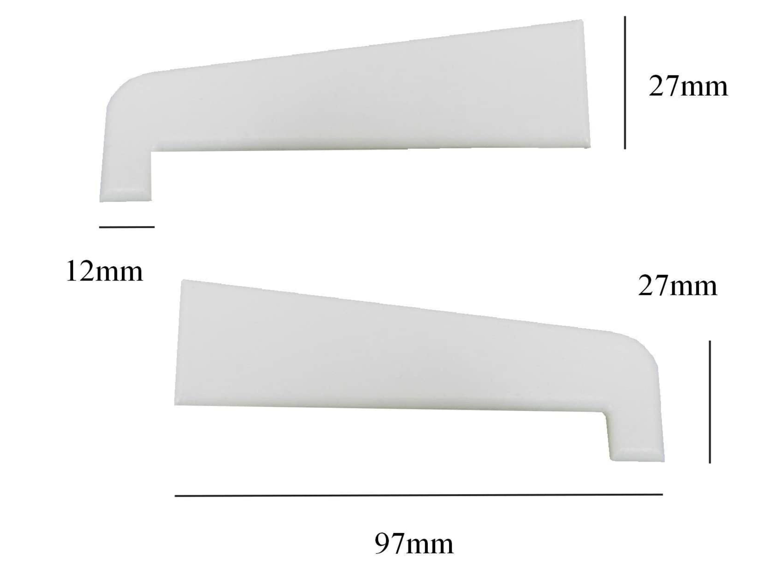 Eurocell UPVC window sill/cill end caps, 150mm - Pack of 50 Pairs | eBay
