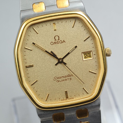 New Battery Vintage Omega Seamaster Cal 1430 Octagon Men's QZ Watch ...