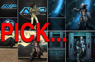 DETOLF DIORAMA POSTER BACKDROPS~AVP~ALIEN VS PREDATOR FOR HOT TOYS 1/6 ...