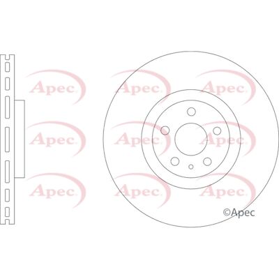 2x Brake Discs Vented For Volvo S90 MK2 2.0 T8 Plug-in Hybrid AWD Apec ...