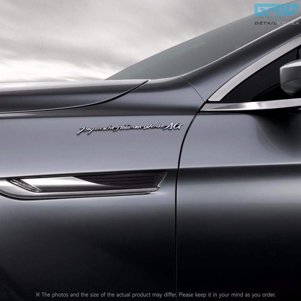 Griben Car Badge Full Name Cursive Lettering Emblem Pair 30098 | eBay